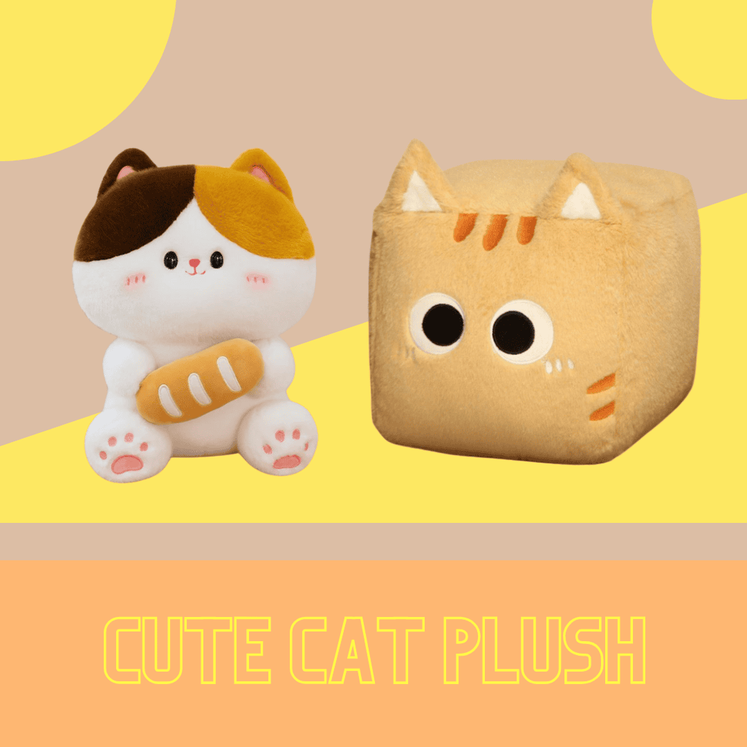Cute Cat Plushies | Kawaii, Soft & Charming Kitten Stuffed Animals ...