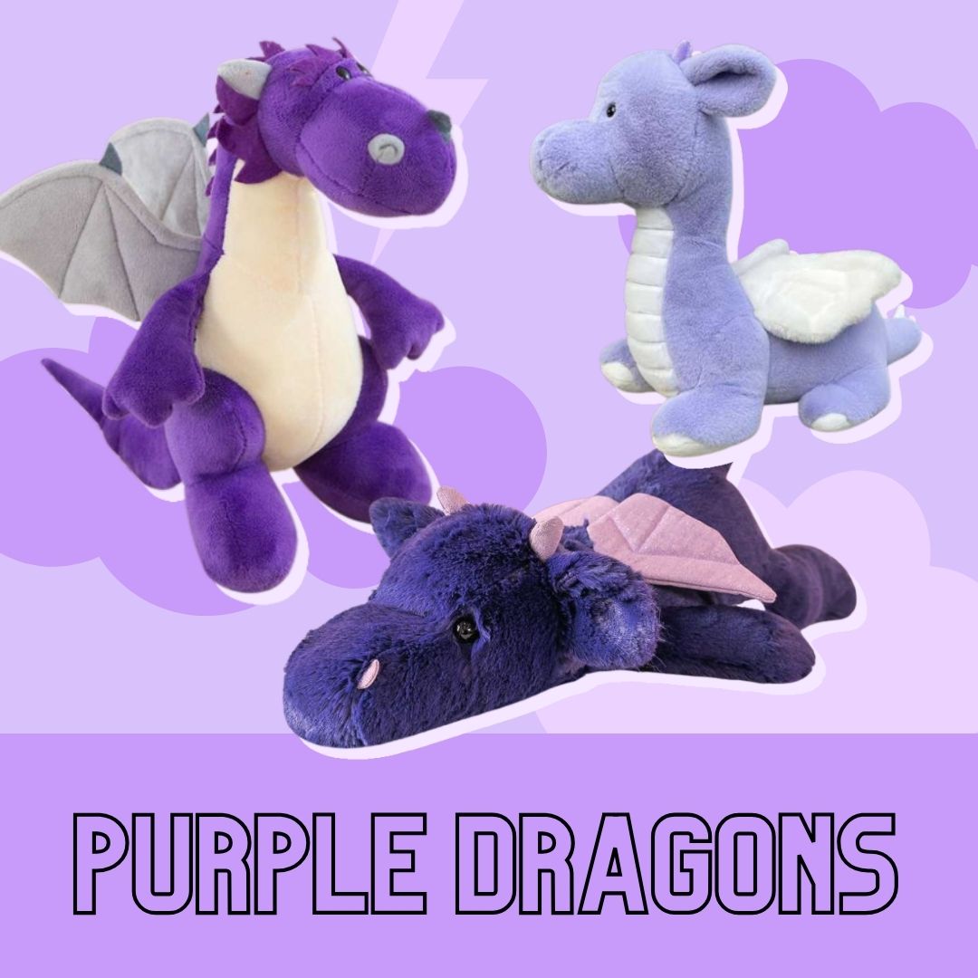 Purple Dragon Plushies | Captivating, Magical & Bold Fantasy Gifts ...