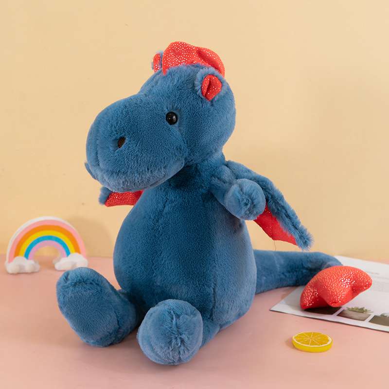 Adorable stuffed blue dragon – PlushThis| Plushies & Stuffed Animals
