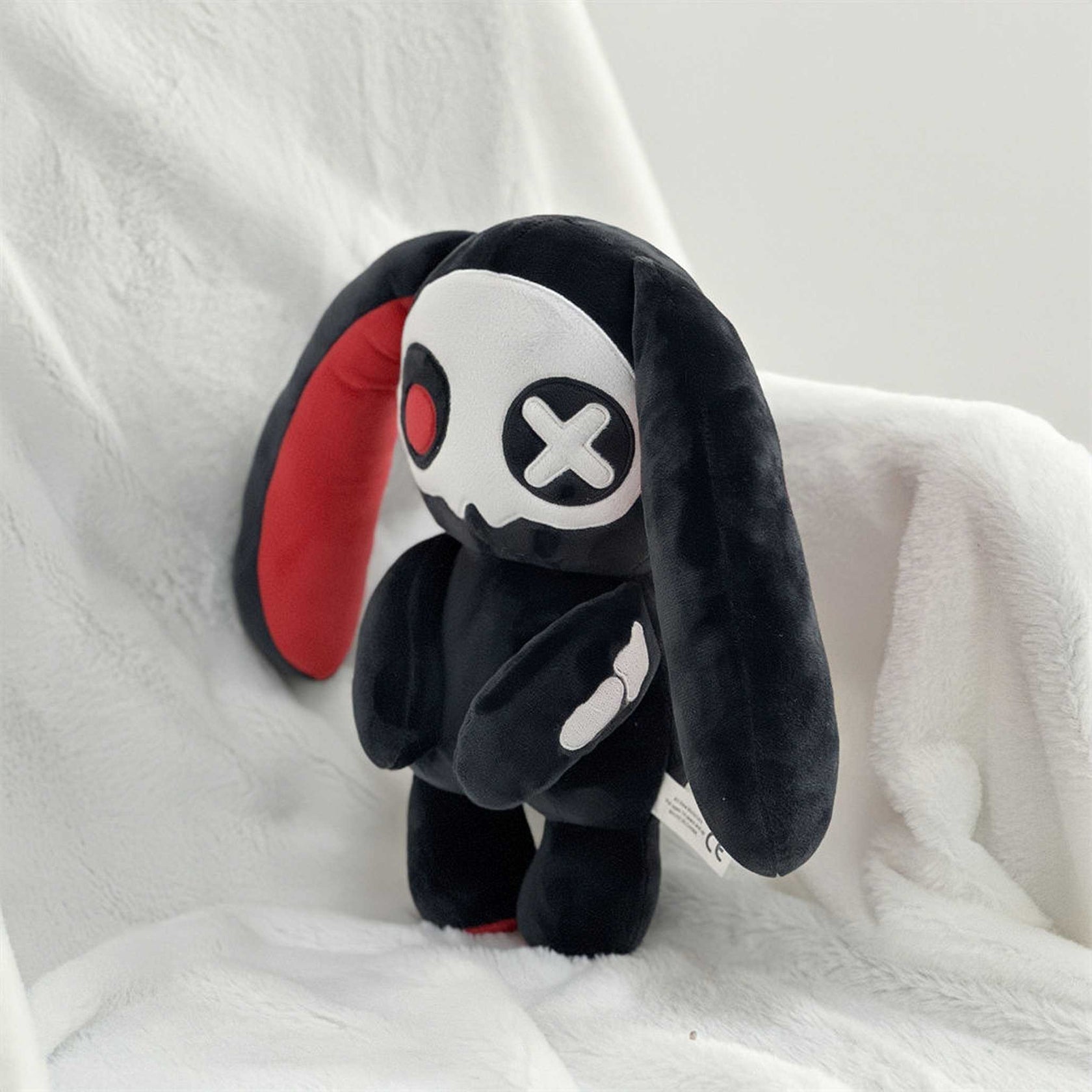 Stuffed Black Goth Bunny