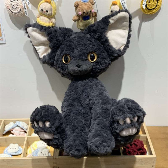 Cute Black Devon Rex Cat Plush - PlushThis| Plushies & Stuffed Animals