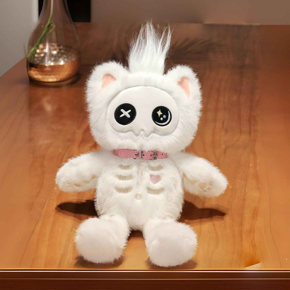 Emo Cute Skeleton Cat Plush – PlushThis| Plushies & Stuffed Animals