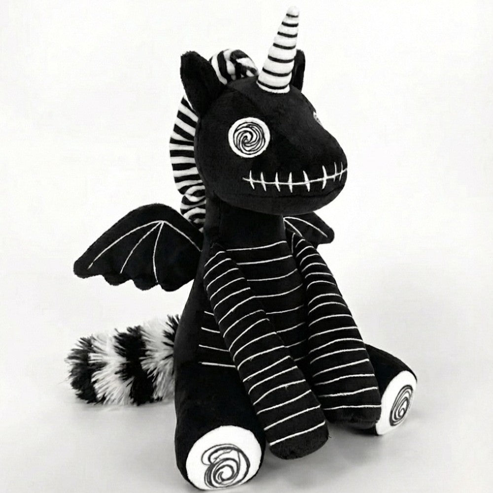 Goth Dizzy Unicorn Stuffed Animals – PlushThis| Plushies & Stuffed Animals