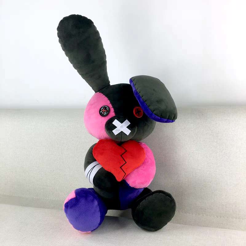Emo Black bunny Plush - PlushThis| Plushies & Stuffed Animals