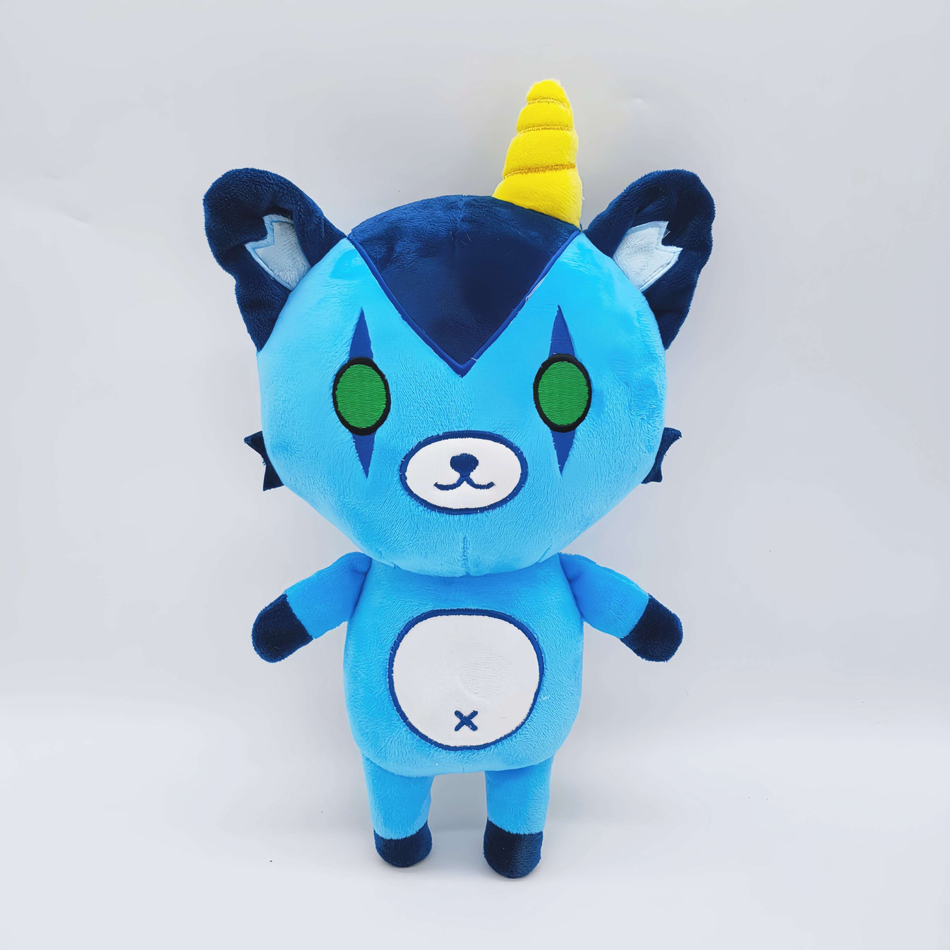 Emo Blue Unicorn Cat Plush – PlushThis| Plushies & Stuffed Animals
