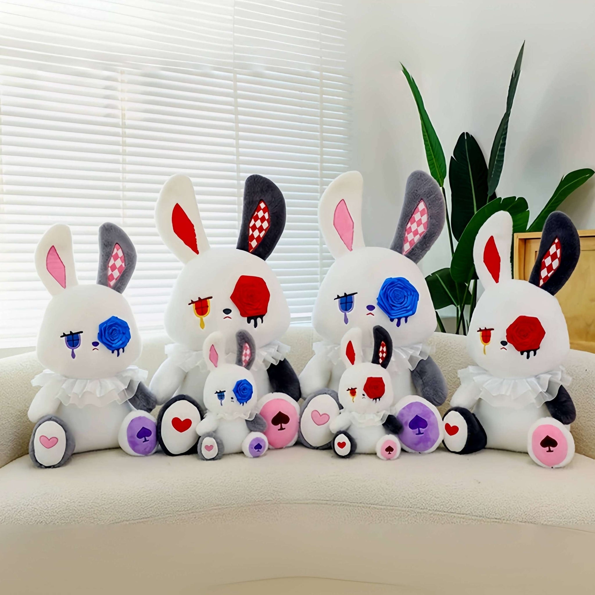 Emo Colourful Bunny Plush - PlushThis| Plushies & Stuffed Animals