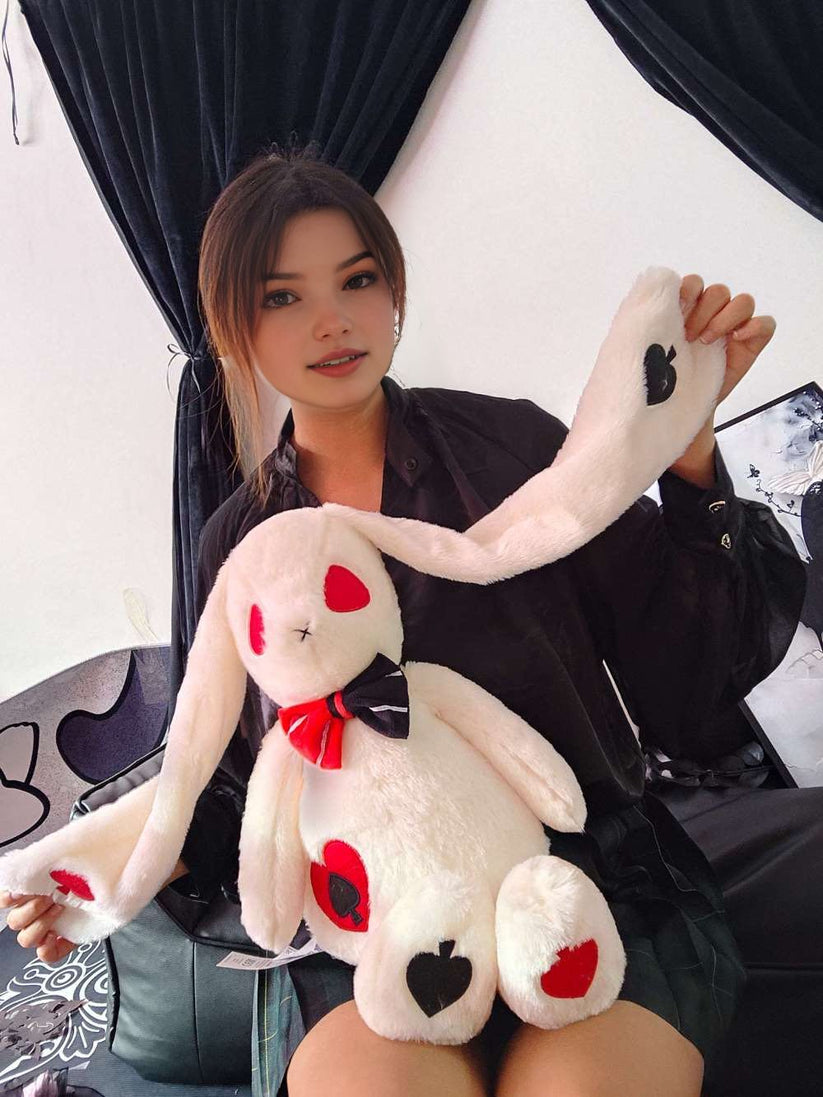 Emo White Rabbit Stuffed Animal – PlushThis| Plushies & Stuffed Animals