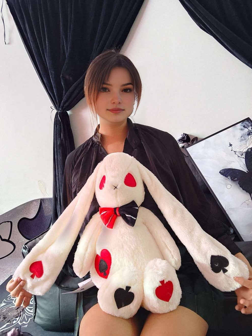 Emo White Rabbit Stuffed Animal – PlushThis| Plushies & Stuffed Animals