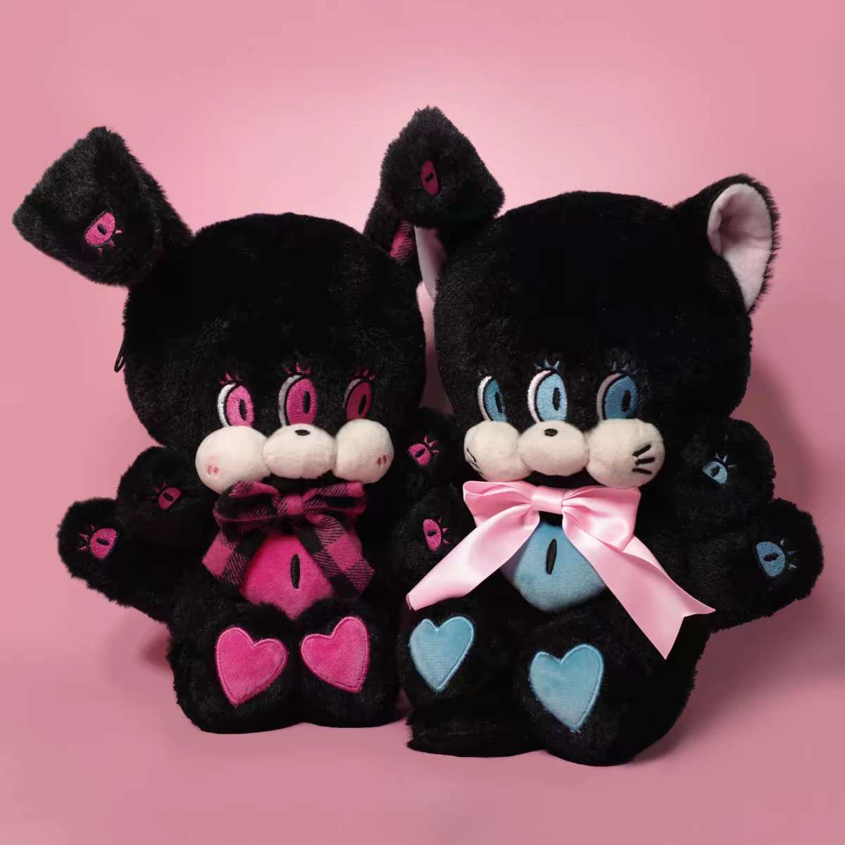 Goth Black Cat Spider Eyes Plush - PlushThis| Plushies & Stuffed Animals