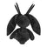 Goth Faceless Black Bunny Plush