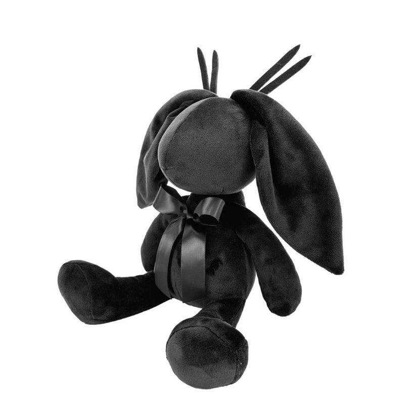 Goth Faceless Black Bunny Plush – PlushThis| Plushies & Stuffed Animals