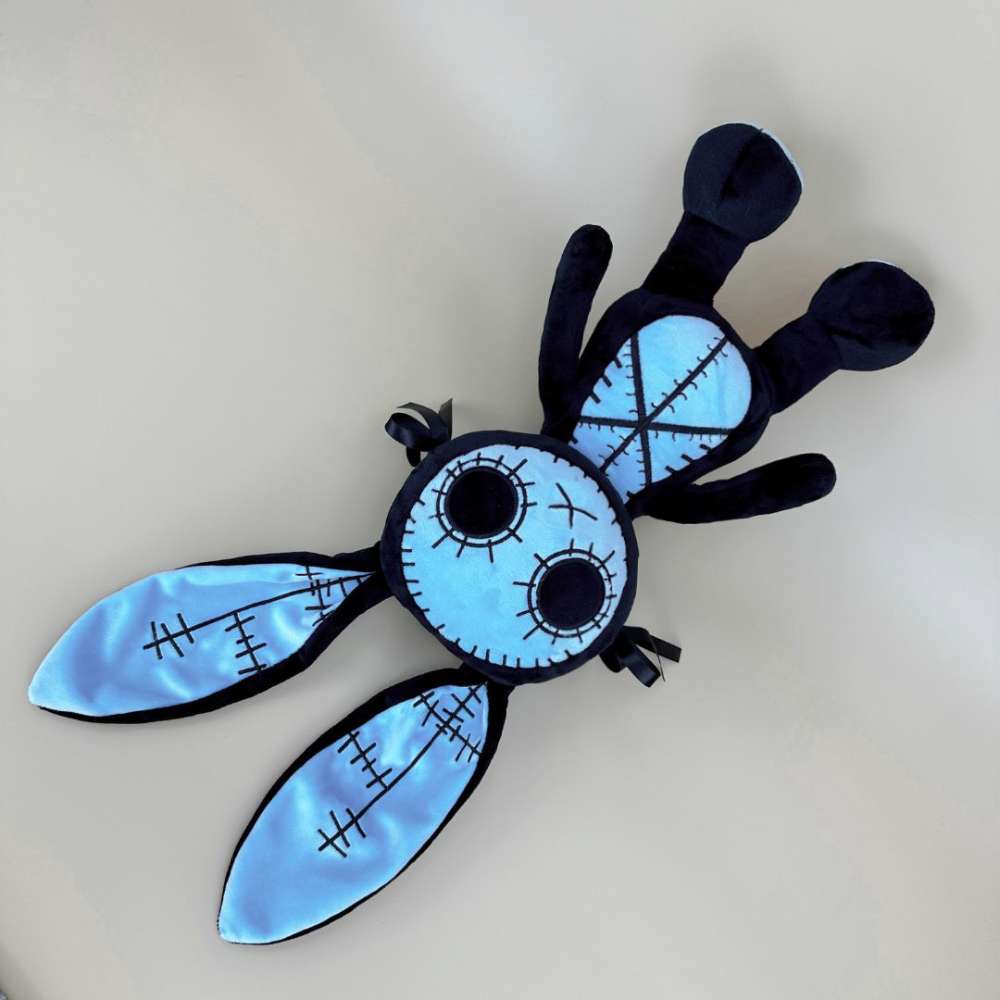 Goth Voodoo Blue Bunny Plush – PlushThis| Plushies & Stuffed Animals