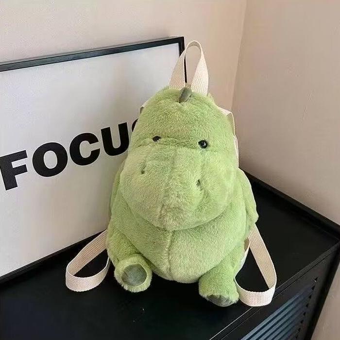 Cute Green Dinosaur Plush Backpack – PlushThis| Plushies & Stuffed Animals