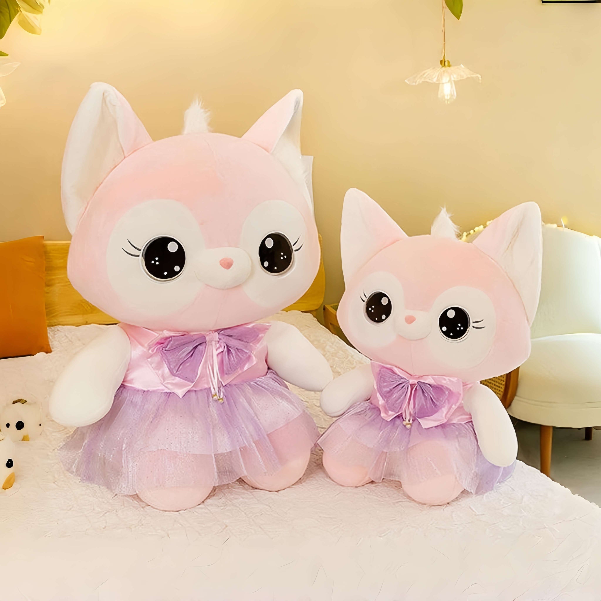 Kawaii Pink Fox Plush - PlushThis| Plushies & Stuffed Animals