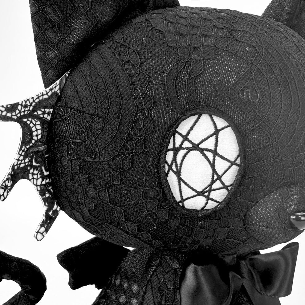 Vampire Goth Black Cat Plush – PlushThis| Plushies & Stuffed Animals