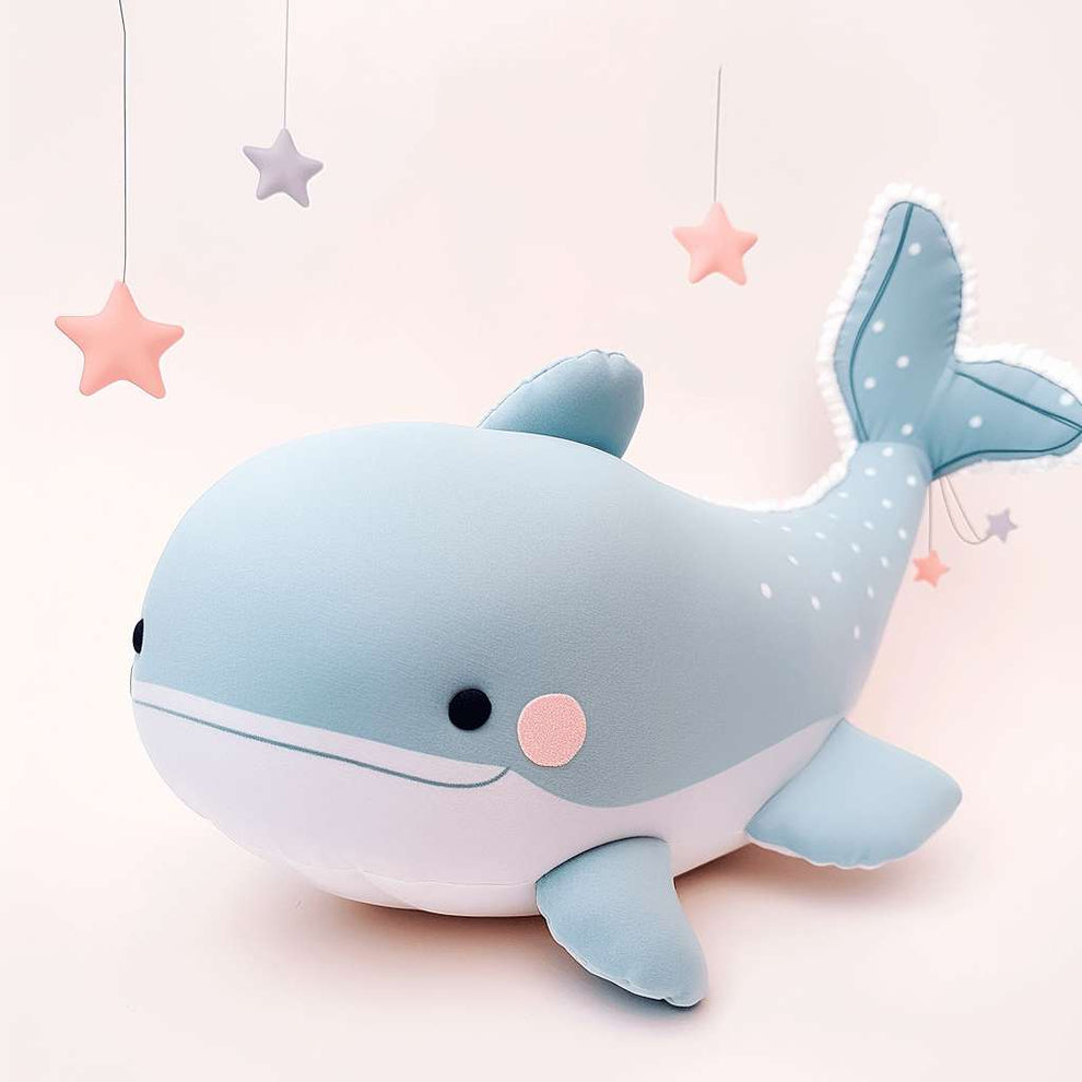 Large Cute Blue Whale Shark Stuffed Animal – PlushThis| Plushies ...