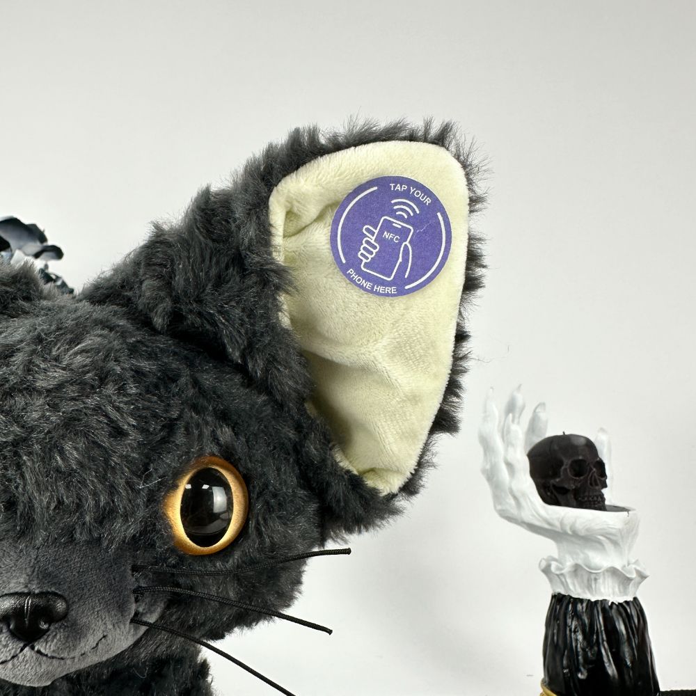 Interactive Fortune Teller Grey Devon Rex Stuffed Cat – PlushThis ...