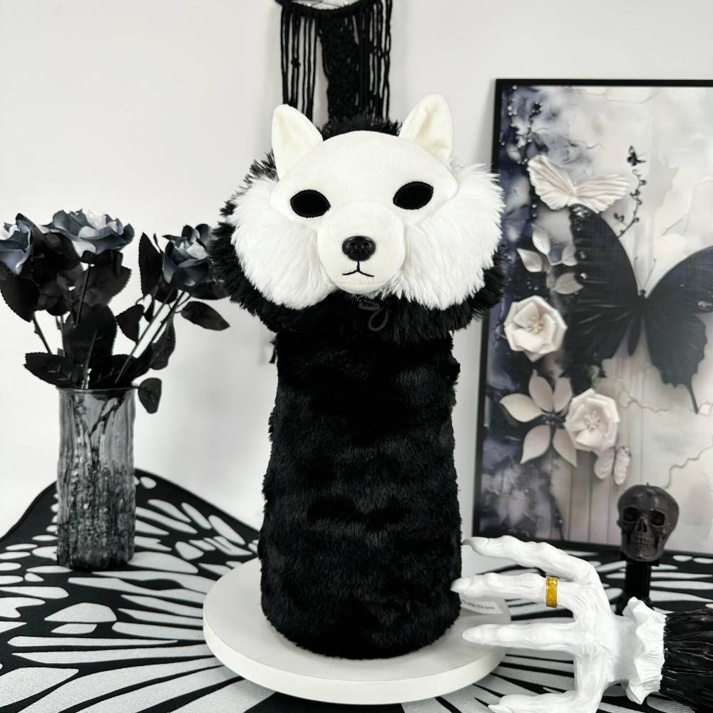 Thunderwolf Plushie Goth Black Rotating Head Wolf – PlushThis| Plushies ...